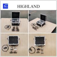 China Highland MYHT-1-5 Hydraulic Flow Meter 500 L/min 420 Bar with Dual Pressure Gauges for sale