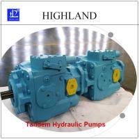 China 350 Bar Tandem Hydraulic Pump Variable Displacement 110cc/R+110cc/R for sale