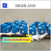 China Tandem Hydraulic Pump 110cc+110cc 2500r/min Rated Speed Pressure Flow Control for sale
