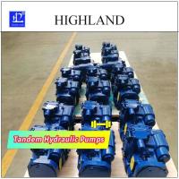China Tandem Hydraulic Pump 110cc+110cc 2500r/min Rated Speed Pressure Flow Control for sale