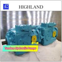 China Variable Displacement Axial Piston Tandem Hydraulic Pumps 110cc/R+110cc/R for sale