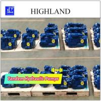 China Variable Displacement Axial Piston Tandem Hydraulic Pumps 110cc/R+110cc/R for sale