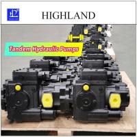 China Variable Displacement Axial Piston Tandem Hydraulic Pumps 110cc/R+110cc/R for sale