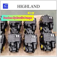 China Highland Tandem Hydraulic Pump Variable Displacement 110cc 42Mpa 2900rpm Axial Piston for sale
