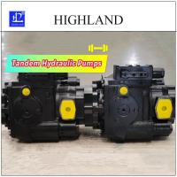 China Highland Tandem Hydraulic Pump Variable Displacement 110cc 42Mpa 2900rpm Axial Piston for sale