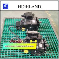 China Underground Truck Hydraulic Pumps PV22+MV23 69.8ml/r 35Mpa Axial Piston Pump System for sale