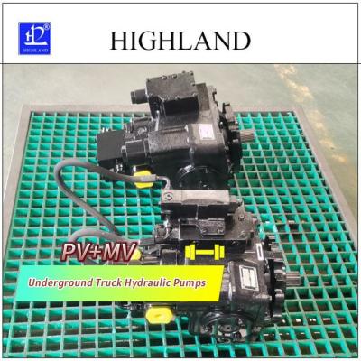 China Underground Truck Hydraulic Pumps PV22+MV23 69.8ml/r 35Mpa Axial Piston Pump System for sale