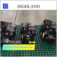 China Underground Truck Hydraulic Pumps PV22+MV23 69.8ml/r 35Mpa Axial Piston Pump System for sale