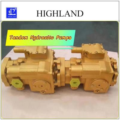 China Highland HPV50 Harvester Tandem Hydraulic Pump 50Ml/r 97% Efficiency Cast Iron for sale