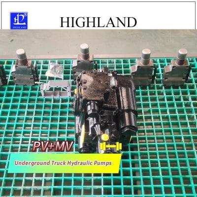 China Highland PV22 MV23 Underground Truck Hydraulic Pumps Cast Iron Housing 69.8 ml/r Displacement 35 Mpa for sale