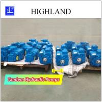 China Tandem Hydraulic Pumps With Swash Plate Structure Design For Industrial Uses for sale