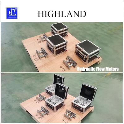 China HIGHLAND Cement Mixer Hydraulic Flow Meter Data Display 400L/Min Flow Rate Testing for sale