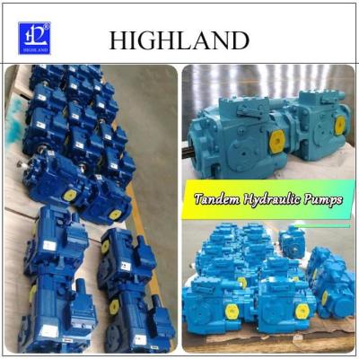 China Highland PV22+MV23 Cast Iron Hydraulic Pump for Underground Trucks 69.8 ml/r 35 Mpa for sale