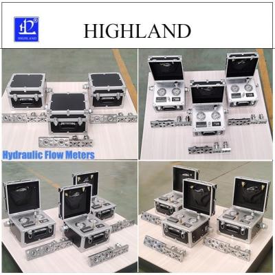 China HIGHLAND MYHT-1-4 Hydraulic Flow Meter 420 Bar 400L/min Data Display Tester for sale