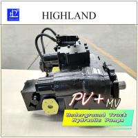 China Underground Truck Hydraulic Pump PV22+MV23 Cast Iron 69.8cc 35MPa for sale