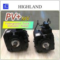 China Underground Truck Hydraulic Pump PV22+MV23 Cast Iron 69.8cc 35MPa for sale