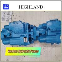 China High Pressure Tandem Hydraulic Pumps 110 ml/r 35 MPa for Heavy Machinery for sale