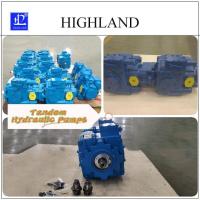 China Customizable Tandem Hydraulic Pumps With Swash Plate Structure Design for sale
