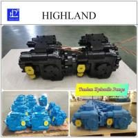 China Cast Iron Tandem Hydraulic Pump HPV110 110Ml/r Manual Loading for Harvester for sale