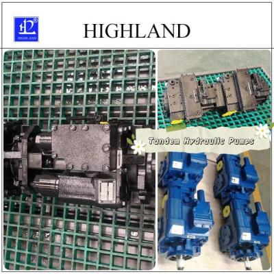 China Cast Iron Tandem Hydraulic Pump HPV110 110Ml/r Manual Loading for Harvester for sale