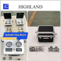 China HIGHLAND Hydraulic Flow Meter 500L/min 420 Bar Removable Tester for Snow Car for sale