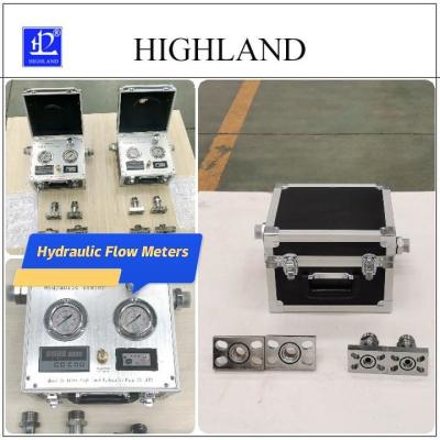 China HIGHLAND Hydraulic Flow Meter 500L/min 420 Bar Removable Tester for Snow Car for sale
