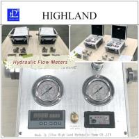 China HIGHLAND Hydraulic Flow Meter 500L/min 420 Bar Removable Tester for Snow Car for sale