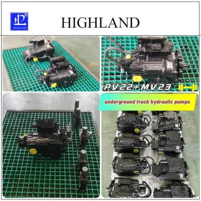 China Underground Truck Hydraulic Pump Cast Iron Housing 69.8cc PV22 MV23 35MPa for sale