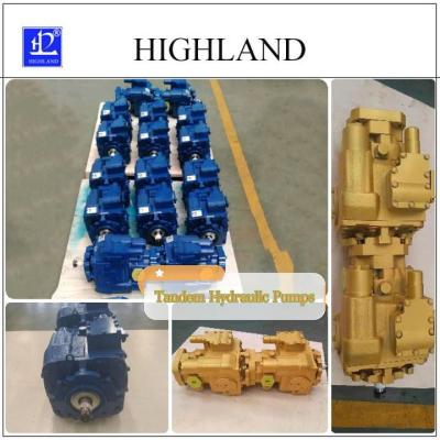 China Variable Displacement Tandem Hydraulic Pumps 110 ml/r 35 Mpa Rated Working Pressure for sale
