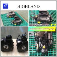 China Underground Truck Hydraulic Pump PV22+MV23 69.8cc 35MPa Radial Piston for sale