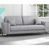 China 3 Piece Sofa set with Pillows, Light Gray Linen for sale