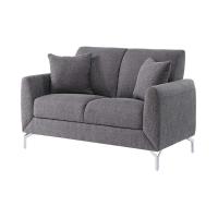 China 3 Piece Sofa set with Pillows, Gray Linen for sale
