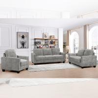 China 3 Piece Sofa set, Gray Fabric for sale