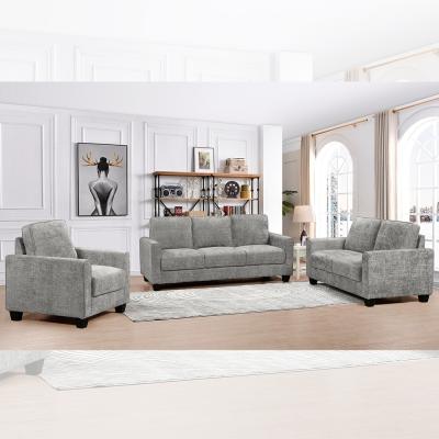 China 3 Piece Sofa set, Gray Fabric for sale