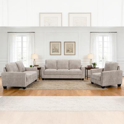 China 3 Piece Sofa set, Taupe Fabric for sale
