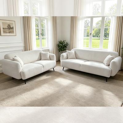 China 3 Piece Sofa set with Pillows, Beige Fabric for sale