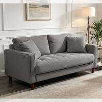 China 3 Piece Sofa set with Pillows, Gray Fabric for sale