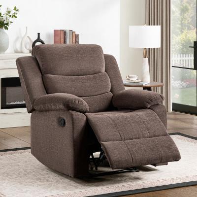 China Recliner Chair, Brown Fabric for sale