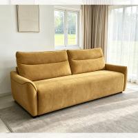 China Sofa with Sleeper, Mustard Yellow Fabric for sale