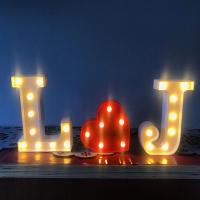 China Decoration Light Up Marquee Letters in Customized Color for Party Birthday Love Stand for sale