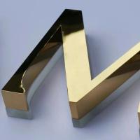 China Custom 3D Metal PC Acrylic LED Backlit Signage for Bar Stainless Steel Letter Wall Logo Signs for sale