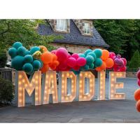 China LED Bulb Sign Letter for Wedding Birthday Events With Stainless Steel Marquee Letters for sale