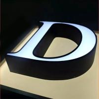 China Customized Vintage Metal Backlit Signage Letters LED 3D Illuminated Signs for Advertisin for sale