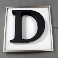 China Customized Vintage Metal Backlit Signage Letters LED 3D Illuminated Signs for Advertisin for sale