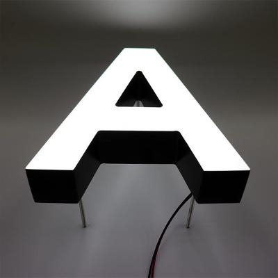 China Customized Size 3D Acrylic Letter Led Illumination Sign for Outdoor Business Logo for sale