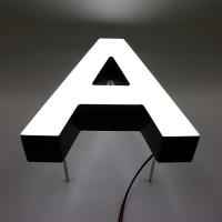 China Custom Outdoor Backlit Logo LED Sign Light House Numbers Business 3D Illuminated Letters for sale