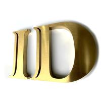 China Metal Letter Logo with Anti-Rust Coating Advertising Custom Color 30 C Design for sale