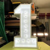 China 28 C Decor Birthday Events Number Illuminated LED Bulb Marquee Letters for Decoration for sale