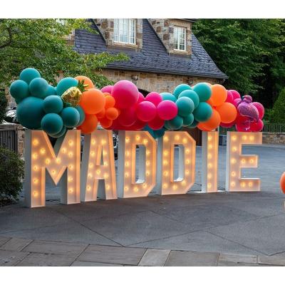 China Custom Wedding Decor Vintage Marquee Letters Led Lighting with 12 V Input Voltage for sale