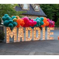 China Customized Big Wedding Letters 12V Input Voltage Party Marquee Decoration with Lights for sale